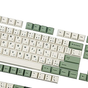 HONANA Botanical Garden Keycap Set 165 Keys Cherry Profile PBT Sublimation Japanese Keycaps for 61/68/87/96/104/108 Keys Mechanical Keyboard
