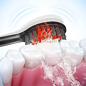 DIKLA Electric Toothbrush，Rechargeable Powered Toothbrush for Adults，Whitening Sonic Toothbrush with 8 Replacement Brush Heads,Last 90 Days,Deep Cleaning