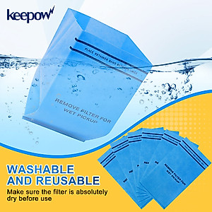 KEEPOW Wet Dry Vac Filter Fit for Stinger 2.5 to 5 Gallon Wet Dry Vacuum WS0255VA, Part# VF2000, 6 Pack