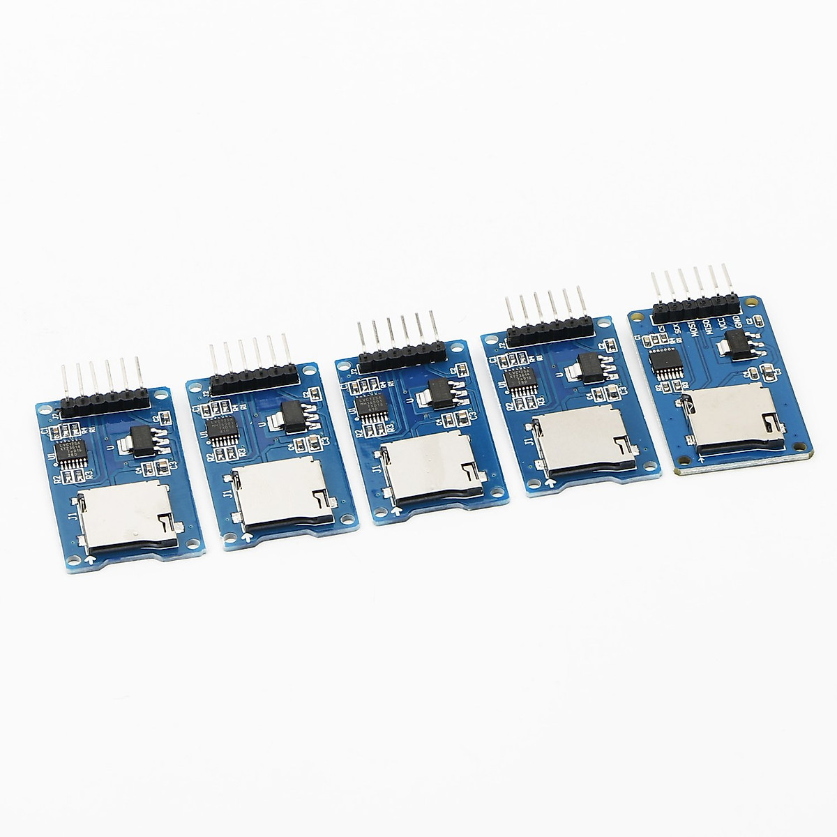 5PCS Micro SD Card Micro SDHC Mini TF Card Adapter Reader SPI Interface Driver Module for Arduino