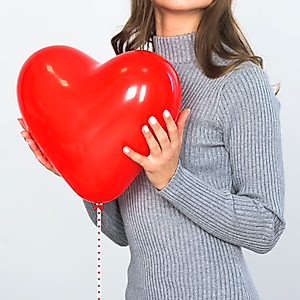 Valentine’s Day Heart Ribbon Decorations – Valentines V-Day Balloon Gift Roll Wrapping Party Supplies