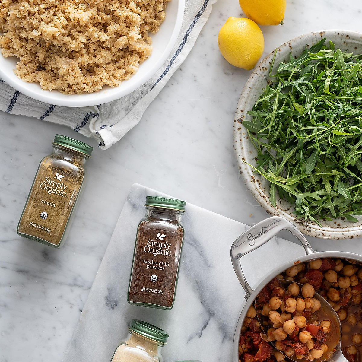 Simply Organic Ground Cumin Seed, 2.31 Ounce Glass Jar, Rich, Warm, Complex Earthy Spice Flavor, Certified Organic, Kosher