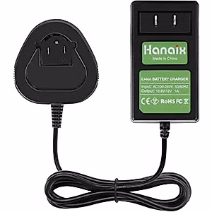 Hanaix 12V Lithium Battery Charger Compatible with Bosch BC330 BAT411 BAT411A BC430 GBA12V30 BAT412 BAT412A BAT413 BAT413A BAT414 D-70745, 2607336013, 2607336027, 2 607 336 864, Portable Charger