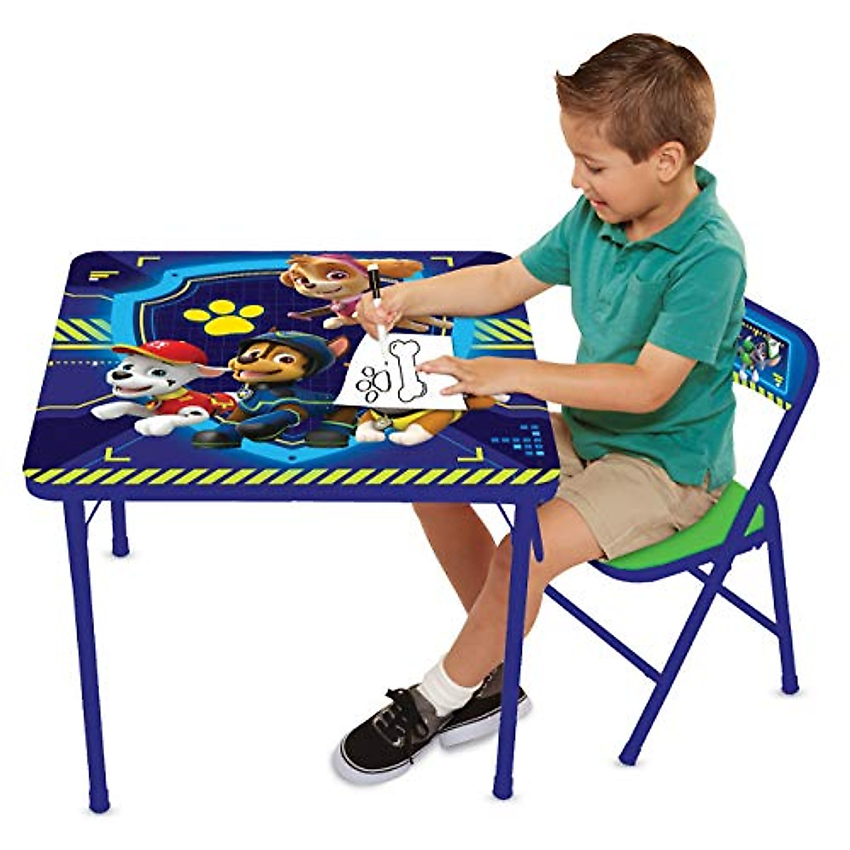 Paw Patrol Junior Table & Chair Set, Folding Table , Padded Chairs