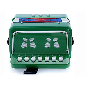 D'Luca G105-GR Child Button Accordion, Green