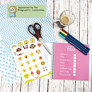 My Belly Book - Pregnancy Journal and Baby Memory Book with Stickers - Baby's Scrapbook and Photo Album - Pregnancy Journals for First Time Moms - Pregnancy Journal Memory Book