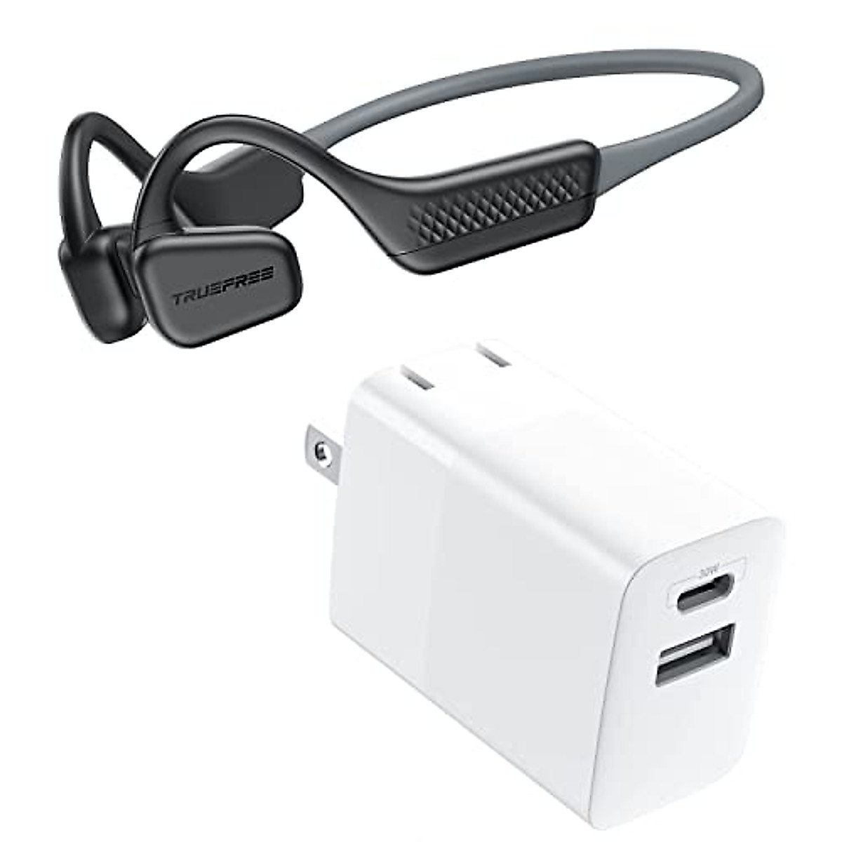 truefree F1 Sports Earphone Open-Ear Bluetooth 5.3 Headphones Air Conduction Wireless Headset for Workouts and Running