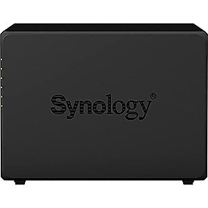 Synology DiskStation DS1520+ NAS Server with Celeron 2.0GHz CPU, 8GB Memory, 90TB HDD Storage, 1TB M.2 NVMe SSD, 4 x 1GbE LAN Ports, DSM Operating System