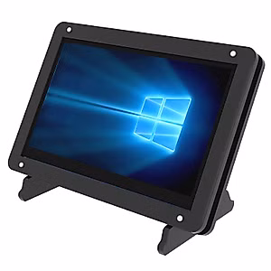 5 inch Capacitive Touch Screen for Raspberry Pi 4-800x480 Pixels HD HDMI Display Touchscreen Portable Monitor with Acrylic Case, Holder and Cables (Support Pi 3B+ & Pi 4,Windows)