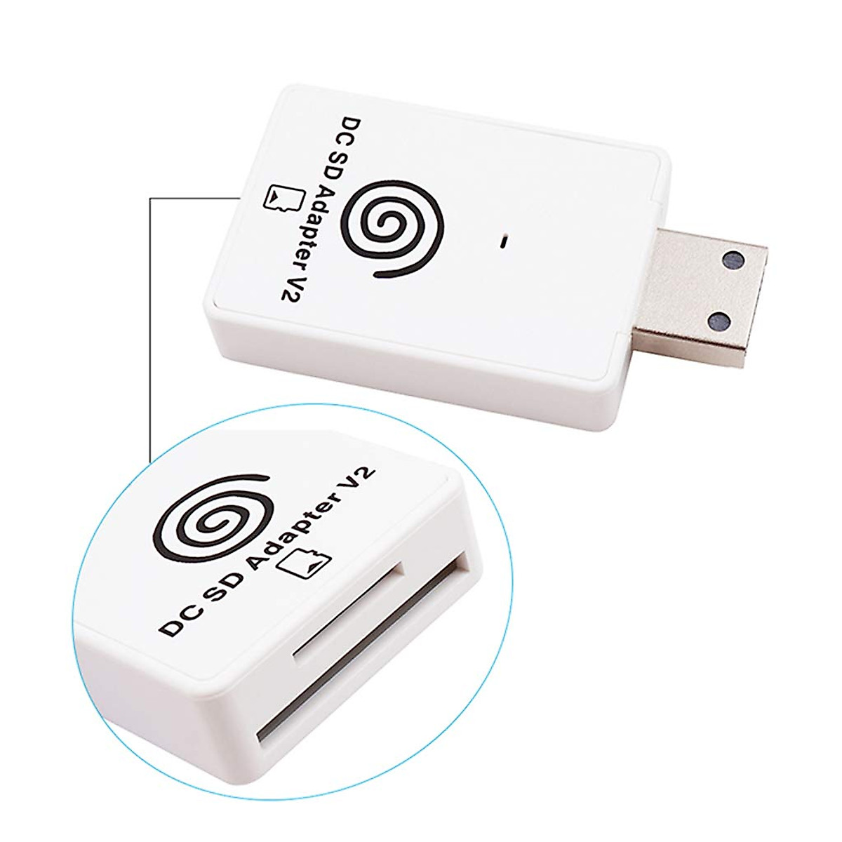 Suitable for Sega Dc Game Console Sd/Tf Card Reader for Sega Dreamcast Dreamshell V4. Game