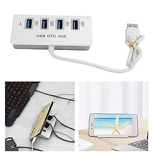 USB Splitter, Docking Station, Stable 480Mbps Practical 4-in-1 Plug and Play for Computer Desktop