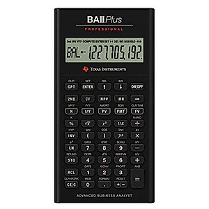 Texas Instruments BA II Plus Professional Financial Calculator IIBAPRO/CLM/1L1/D
