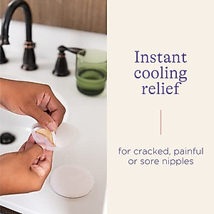 Lansinoh Soothies Cooling Gel Pads, 4 Count, Breastfeeding Essentials, Provides Cooling Relief for Sore Nipples