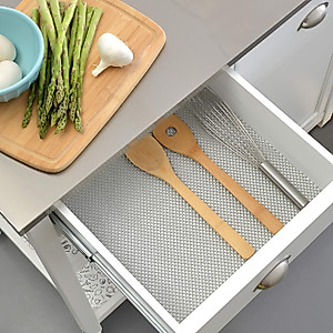 Con-Tact Brand Grip Premium Shelf Liner, Thick and Non-Adhesive Drawer Liner, Multi-Purpose and Easy to Use, 18" x 10', Cool Gray, Pack of 1