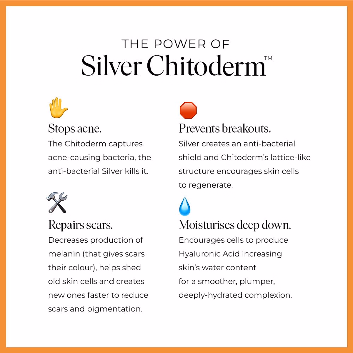 47 Skin Hydrating Face Serum for Clearing Acne & Scars, Anti-Blemish & Scar Repair Serum Skincare Treatment with Silver Chitoderm - Smooth Skin Moisturiser Facecare Serum for All Skin Types (1.01 oz)