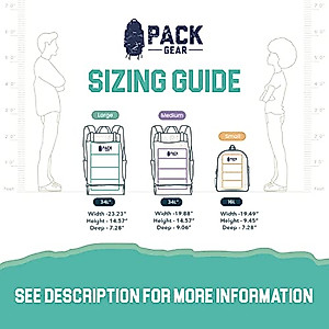 Pack Gear Suitcase Organizer | Pack More in your Large or Carry On Luggage | Unpack Instantly with these Compression Packing Cubes for Suitcases | Hanging Shelf Organizer for Closet (Black) (Carry-On)