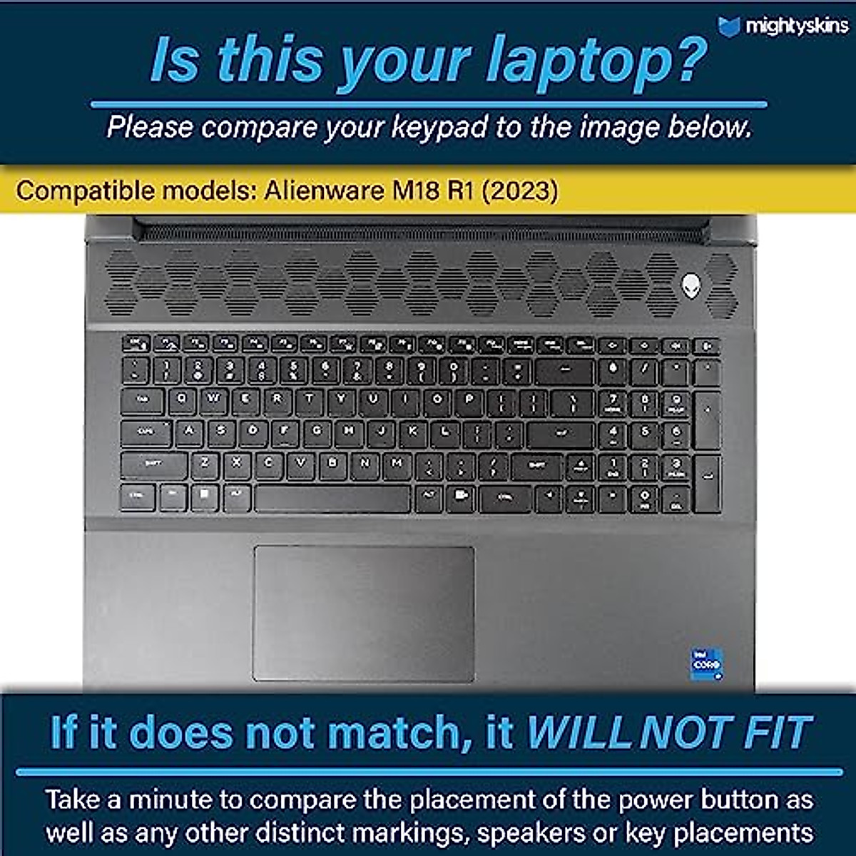 MightySkins Glossy Glitter Skin Compatible with Alienware M18 R1 (2023) Full Wrap Kit - Flaming Soccer Ball | Protective, Durable High-Gloss Glitter Finish | Easy to Apply | Made in The USA