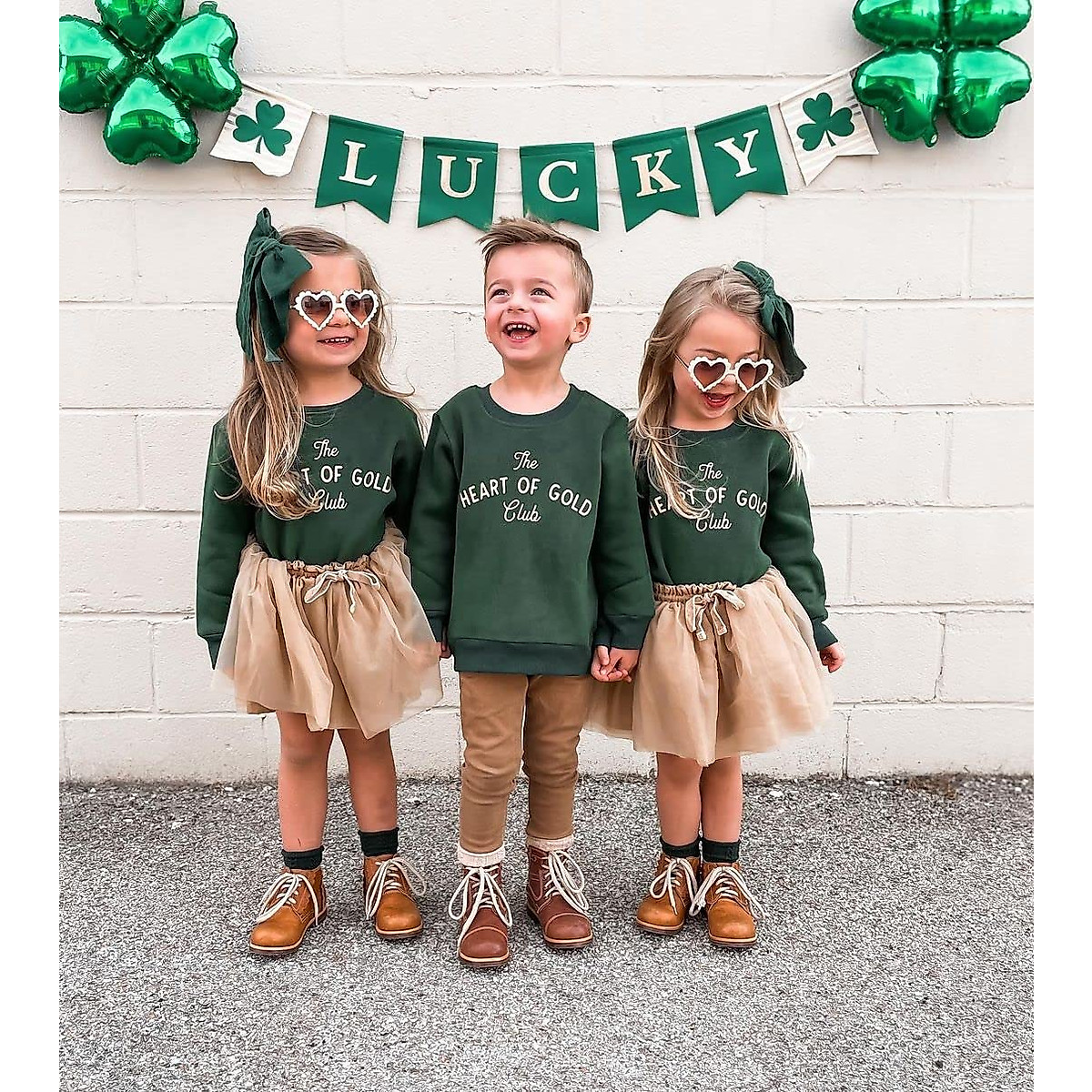 Infant Toddler Baby Girl Boy Oversized Sweatshirt Long Sleeve Top Shirt St. Patrick 's Day Outfit Clothes (Gray, 6-12 Months)