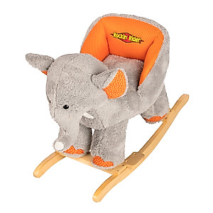 Rockin' Rider Ernie The Elephant Baby Rocker, Orange, Large