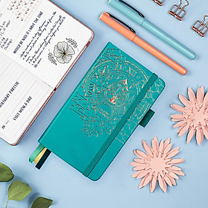 Legend Planner Pocket – Small Undated Monthly & Weekly Goal Journal and Calendar for Productivity, Mini Life Organizer Planner Perfect for Purse, Size: 3.5" x 6.2" Hardcover – Viridian Green