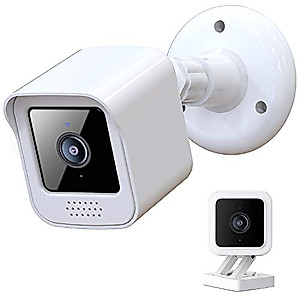 All-New Wyze Cam V3 Camera Wall Mount Bracket,Compatible Wyze Spotlight Indoor/Outdoor Security Accessories，Weatherproof Protective Cover and Adjustable mounting Bracket, White ZHANDEYUA