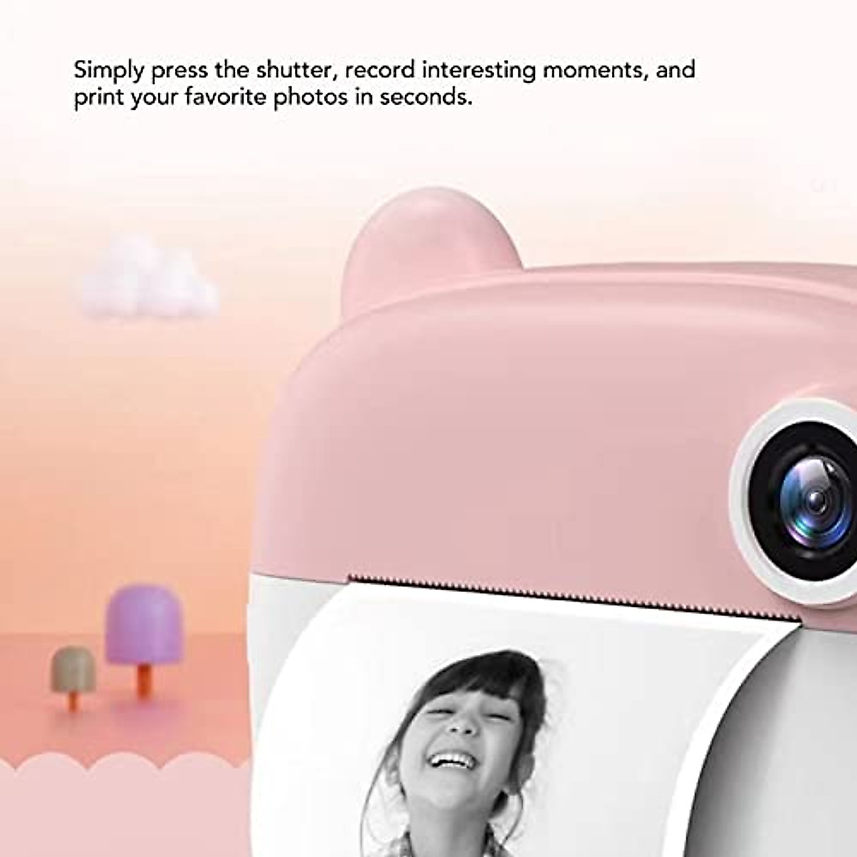 Kids Camera, 2.4inch 24MP Dual Cameras Auto 1080P FHD Digital Video Camera for Toddlers, Camera Gift for Your Baby Boys Girls, Maximum Support 64G (Pink)