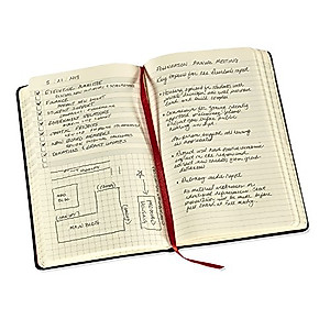 Southworth Business Journal, 5.125” x 8.25”, Black Bonded Leather, Elastic Closure, 240 Pages (98886), Model: 98886-01