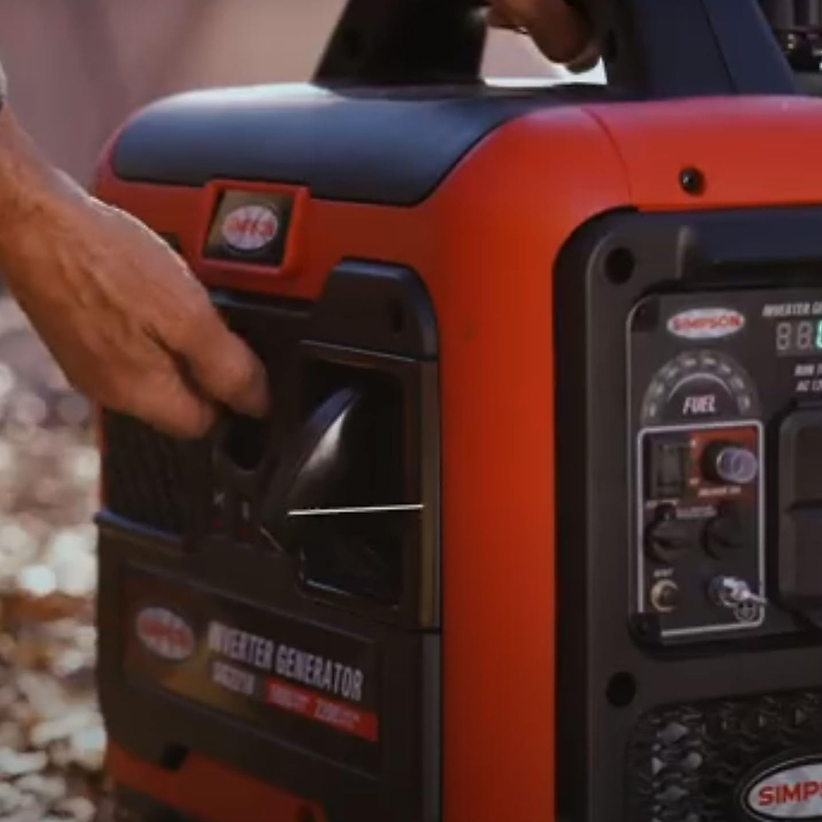 SIMPSON Cleaning SIG2218 Portable Gas Generator and Inverter Power Station for Camping, RV, Home Use, Construction, and More, 1800 Running Watts 2200 Starting Watts