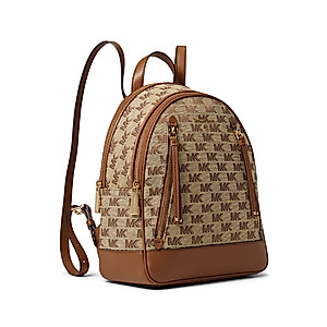 Michael Kors Brooklyn Medium Backpack Beige/Ebony One Size