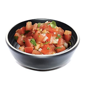 Lucky Star Melamine Round Snack Sauce Dipping Dishes Bowls Cups, 3-7/8" (4 oz), Black (10)