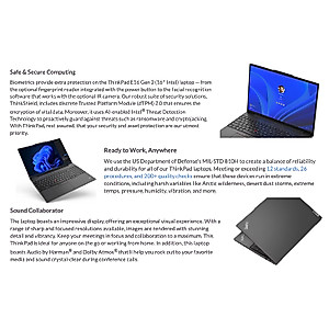 Lenovo ThinkPad E16 Gen 1 School & Business Laptop 16.0" IPS WUXGA (Intel i7-1355U, 24GB RAM, 1TB M.2 2242 SSD, Backlit KYB, FP Reader, Thunderbolt 4, WiFi 6, W11P) w/DKZ USB Port Expander