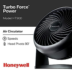Honeywell HT-900 TurboForce Air Circulator Fan Black (Renewed)