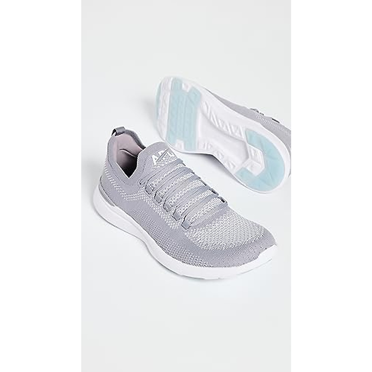 APL: Athletic Propulsion Labs Women's Techloom Breeze Sneakers, Cement/White/White, 9 Medium US