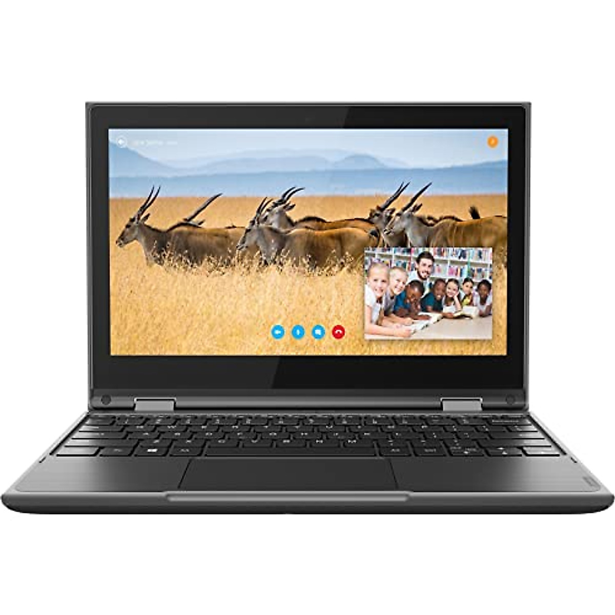 Lenovo 300e Windows 2nd Gen 81M9007WUS 11.6" Touchscreen Convertible 2 in 1 Notebook - HD - 1366 x 768 - Intel Celeron N4120 Quad-core (4 Core) 1.10 GHz - 4 GB Total RAM - 4 GB On-Board Memory - 128