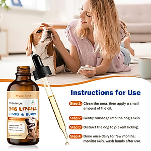 Lipoma Treatment for Dogs, Remedy for Lipomas, Soften Fatty Lumps & Bumps in Dogs, Relieve Swelling and Inflammation, Dog Lipoma Treatment, Castor Oil for Dogs, Guard the Buddy against Lumps and Bumps