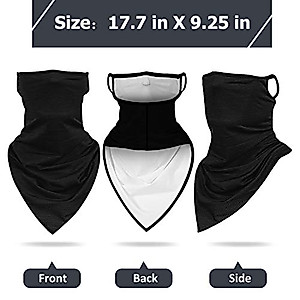 CGTL UV Protection Neck Gaiter Windproof Scarf Ear Loops Face Scarf for Fishing Hunting Kayaking Hiking Cycling Motorcycle Sports Outdoors