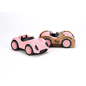 Green Toys Race Car, Pink - Pretend Play, Motor Skills, Kids Toy Vehicle. No BPA, phthalates, PVC. Dishwasher Safe, Recycled Plastic, Made in USA.