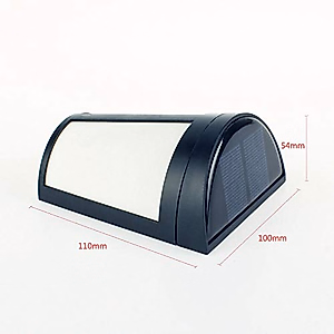 JF-XUAN Solar Light 1pcs LED Solar Power Light Control Wall Light 6 LED Outdoor Waterproof Energy Saving Street Yard Path Home Garden Security Lamp Powered Spotlight