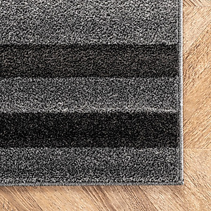 nuLOOM 2' x 6' Performance Indoor Area Rug, Non-Shed, Power Loomed High-Traffic Area Rug for Living Room, Bedroom, Home, Minnie Grey