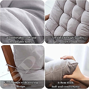 JACOJE Lounge Chair Cushions Chaise Lounger Cushion Soft Sofa Mat Long Bench Cushion for Outdoor Furniture, Indoor Outdoor Recliner Chair Cushion(#2,53x53cm/20.8x20.8in)