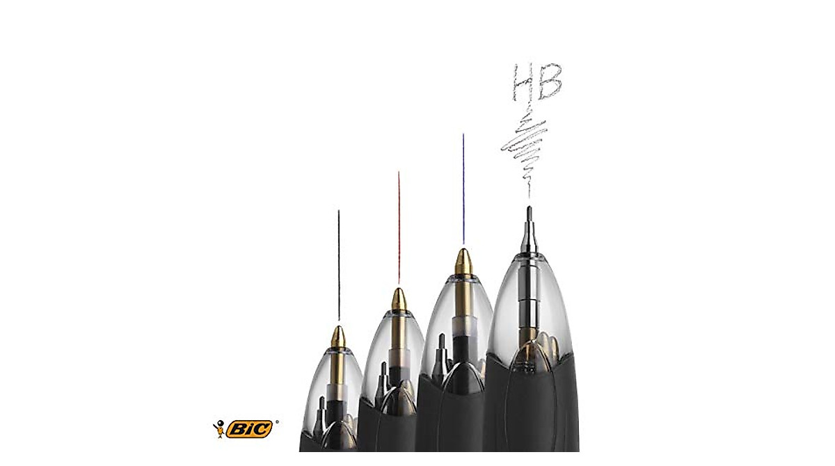 BIC 4 Colours Pen & HB Pencil Combo - Set of 12