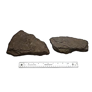 Carolina Custom Cages Natural Habitat Rocks, Deep Maroon, Medium Size Pair