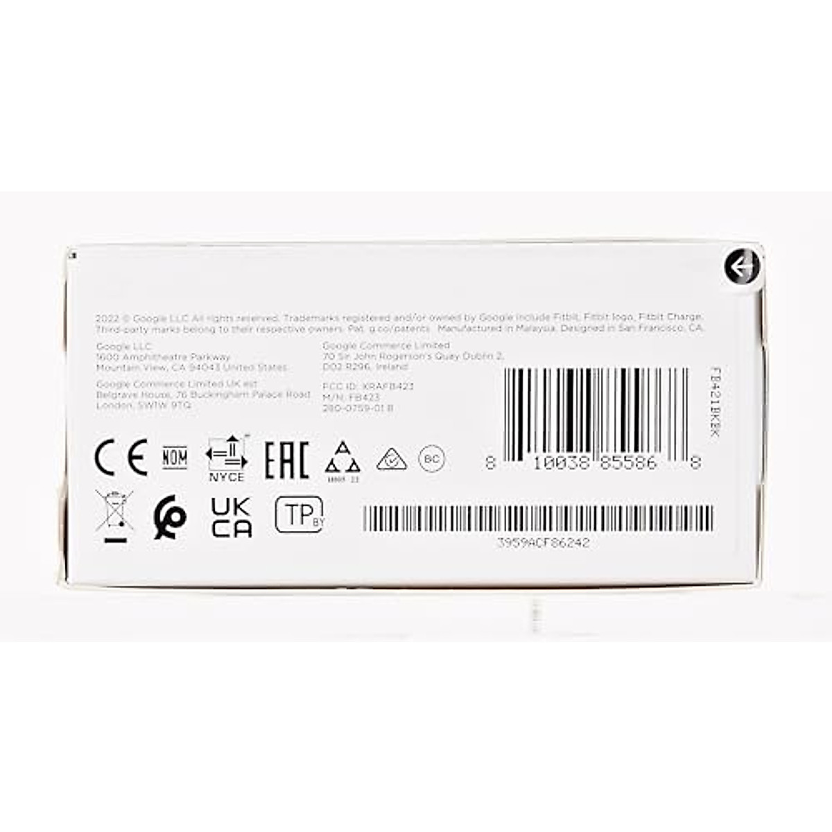 Fitbit Charge 5 Advanced Health & Fitness Tracker with Built-in GPS, Stress Management Tools, Sleep Tracking, 24/7 Heart Rate and More, Black/Graphite, One Size (S &L Bands Included)