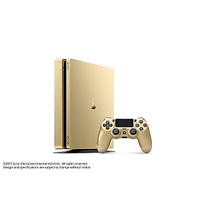 PlayStation 4 Slim 1TB Gold Console [Discontinued] [video game] (Renewed)