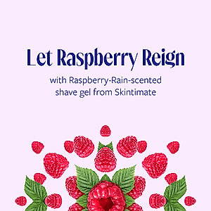 Skintimate PX-564 Signature Scents Moisturizing Shave Gel for Women, Raspberry Rain Scent with Vitamin E and Olive Butter - 7 Ounce , 2 Count (Pack of 1)