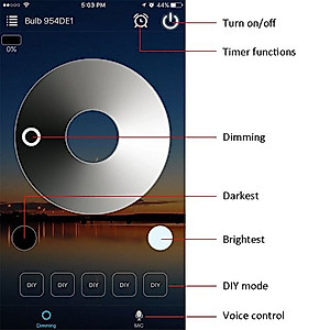 Sumaote Single Color LED Strip Lights WiFi Controller, Compatible with Android iOS Works for 5050 3528 COB LED Light Strips, 5V-28V, Voice Control, Dimmable, Timing Function