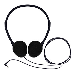 Maeline On-Ear Headphones with 3.5 mm Headphone Plug - 1 Pack - Black