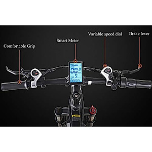 CEAYA Electric Bike Adults,1000W 48V 17Ah Battery 26'' Fat tire Electric Bicycle,7-Speed,Up to 40 Miles,Snow Beach Mountain E Bike