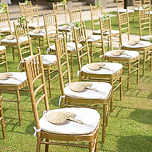 20 Pieces Wedding Raffia Fans Bamboo Fan Natural Handmade Palm Leaf Hand Weaving Fan Boho Fans for Guest Couple Summer Cooling Supplies Farmhouse Wall Decor Wedding Favors