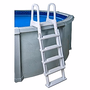Blue Torrent A-Frame Flip Up Pool Ladder for Above Ground Pools